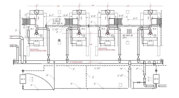 Boiler room sketch layout – C&J Mechanical Services LLC